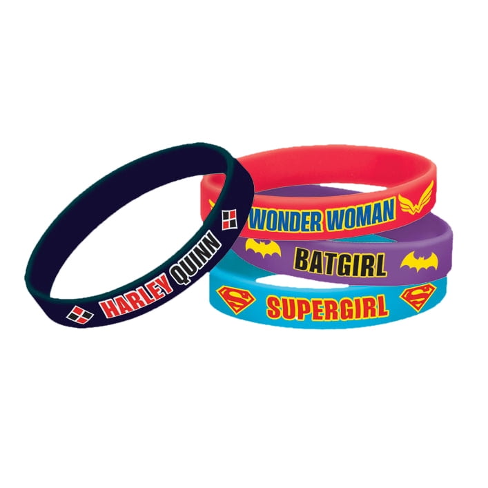 DC Super Hero Girls Rubber Bracelets (4 Count) - Walmart.com