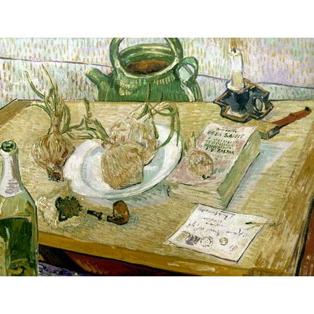 Van Gogh: Still Life, 1889. /Nstill Life With Drawing-Board And Onions ...