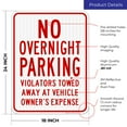 No Overnight Parking Sign, - Walmart.com