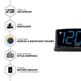 Sharp LED Digital Alarm Clock with Nightlight, 6 Colors, Jumbo Numbers ...