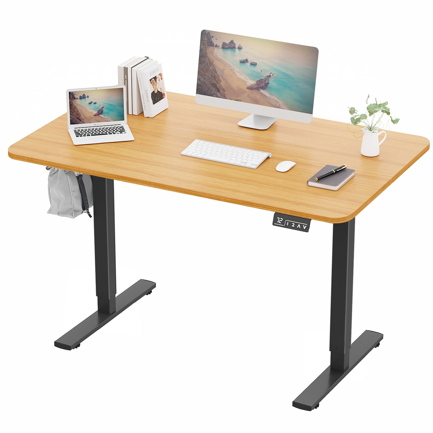 Furmax 48" x 24" Home Office Electric Height Adjustable Standing Desk ...