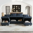 LLappuil Modular Sectional Sofa U Shaped Couch with Reversible Chaise ...