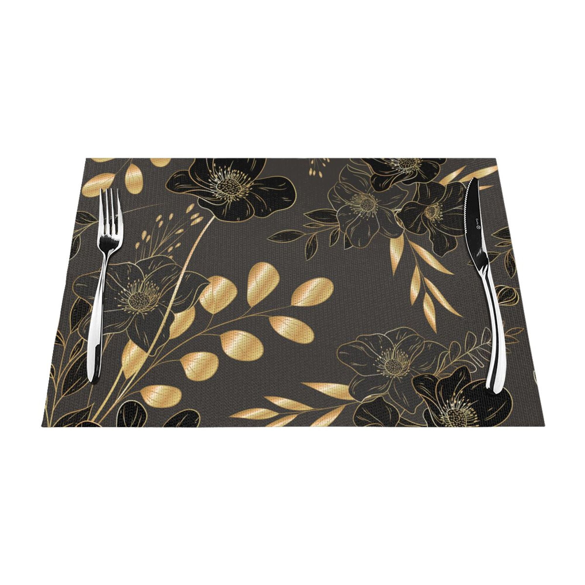 YFYANG Washable Heat-Resistant Placemats, 70% PVC/30% Polyester ...