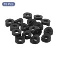 URIJDAS-15Pcs Plastic Round Washers, 8mm x 19mm x 5mm Black PE Concave ...