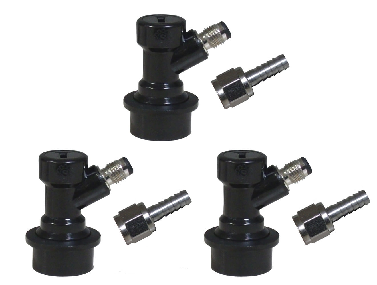 Ball Lock Liquid Disconnect for Home Brew Cornelius Kegs - 3 Pack ...