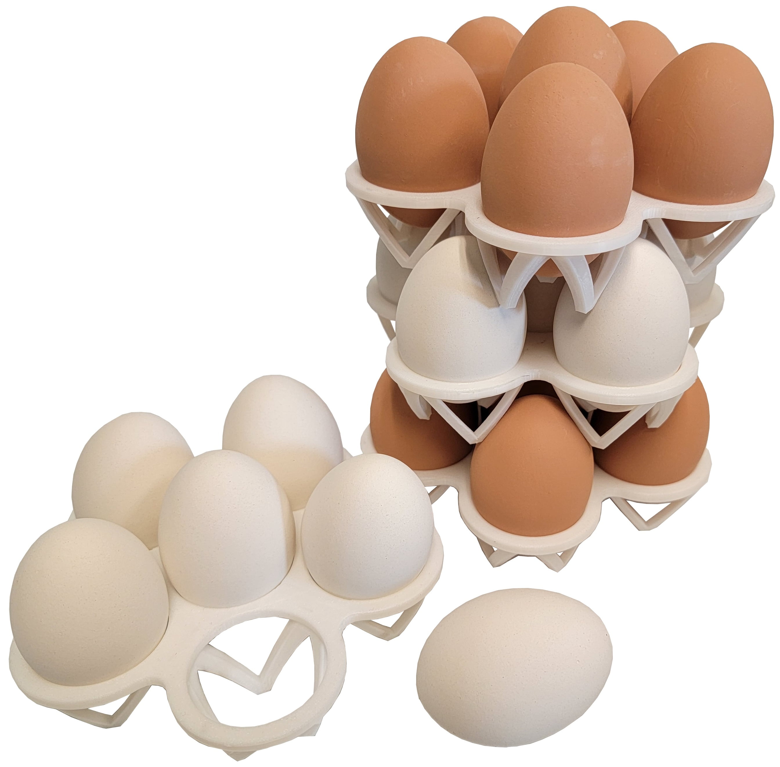 4 PACK OF RITE FARM PRODUCTS 6 CHICKEN EGG POLY STACKING TRAYS HOLDS 24 ...