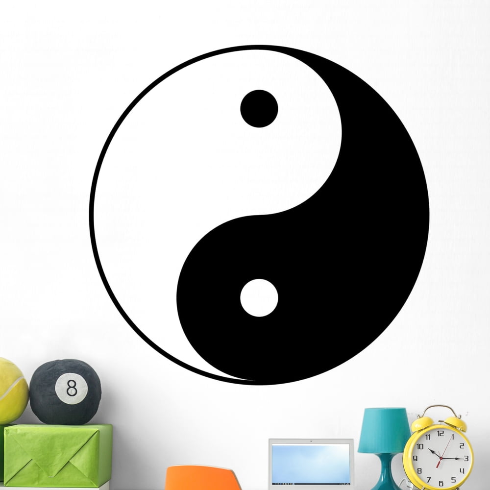 Ying Yang Wall Decal Sticker by Wallmonkeys Vinyl Peel and Stick ...
