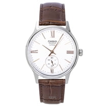 Casio Edifice Analog Standard Chronograph Leather Strap Light Brown ...