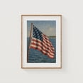 Affixzi Coastal American Flag Wall Art, Independence Day Patriotic ...