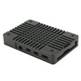 Ultra Thin Cnc Aluminum Alloy Case For Raspberry Pi 4 Model B Enhanced Cooling Black