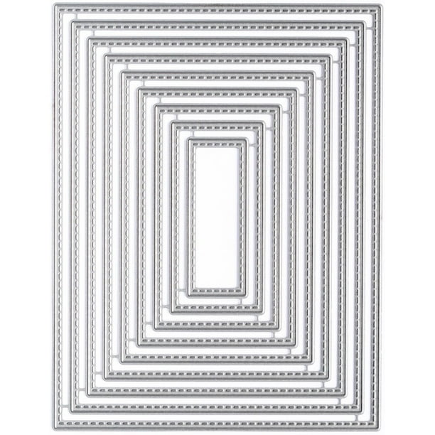 My Favorite Things Die-namics STAX Dies-A2 Stitched Rectangle, .75" To ...