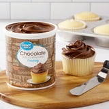 Great Value Chocolate Frosting, Brown, 16 oz Tub, Thick and Creamy for ...