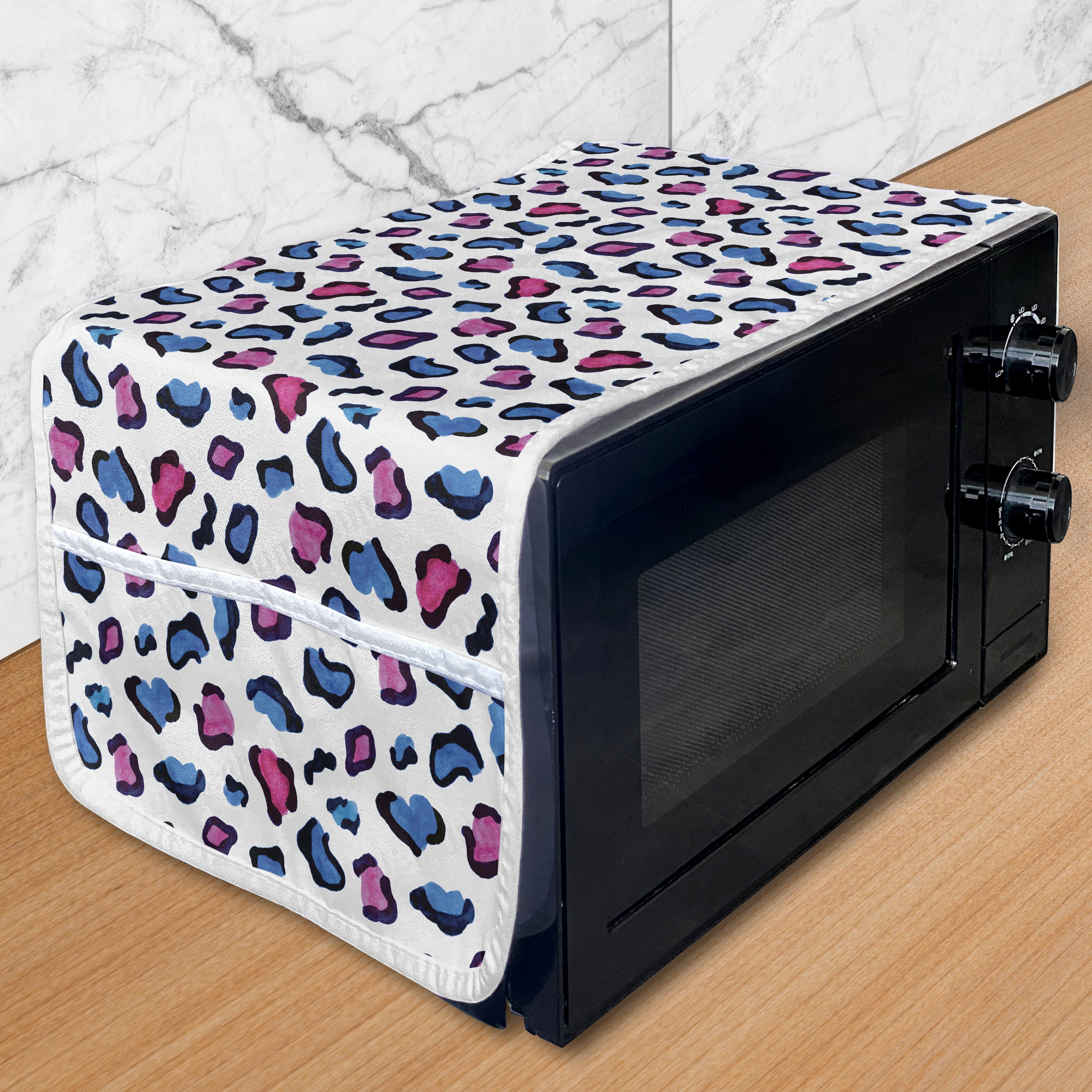 Camouflage Microwave Oven Cover, Exotic Savannah Animal Skin Pattern in ...