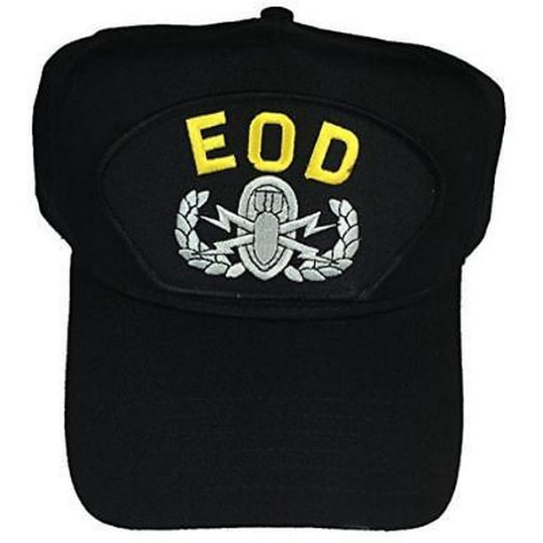 EOD EXPLOSIVE ORDINANCE DISPOSAL W/ BASIC EOD BADGE HAT CRAB USAF ARMY ...