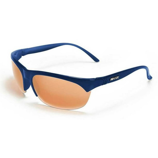 Maxx Hd Maxx 1 Tr90 Half Frame Sunglasses All Sport Blue Maxx1 Blueamber