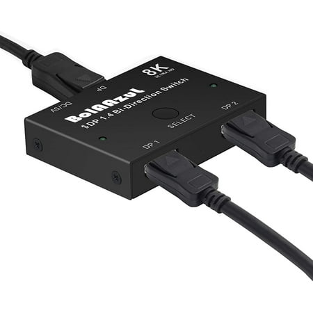Displayport Switch Bi-Directional DP 1.4 Switcher, 8K@30Hz 4K@120Hz 2K@144Hz DisplayPort 1.4 ...