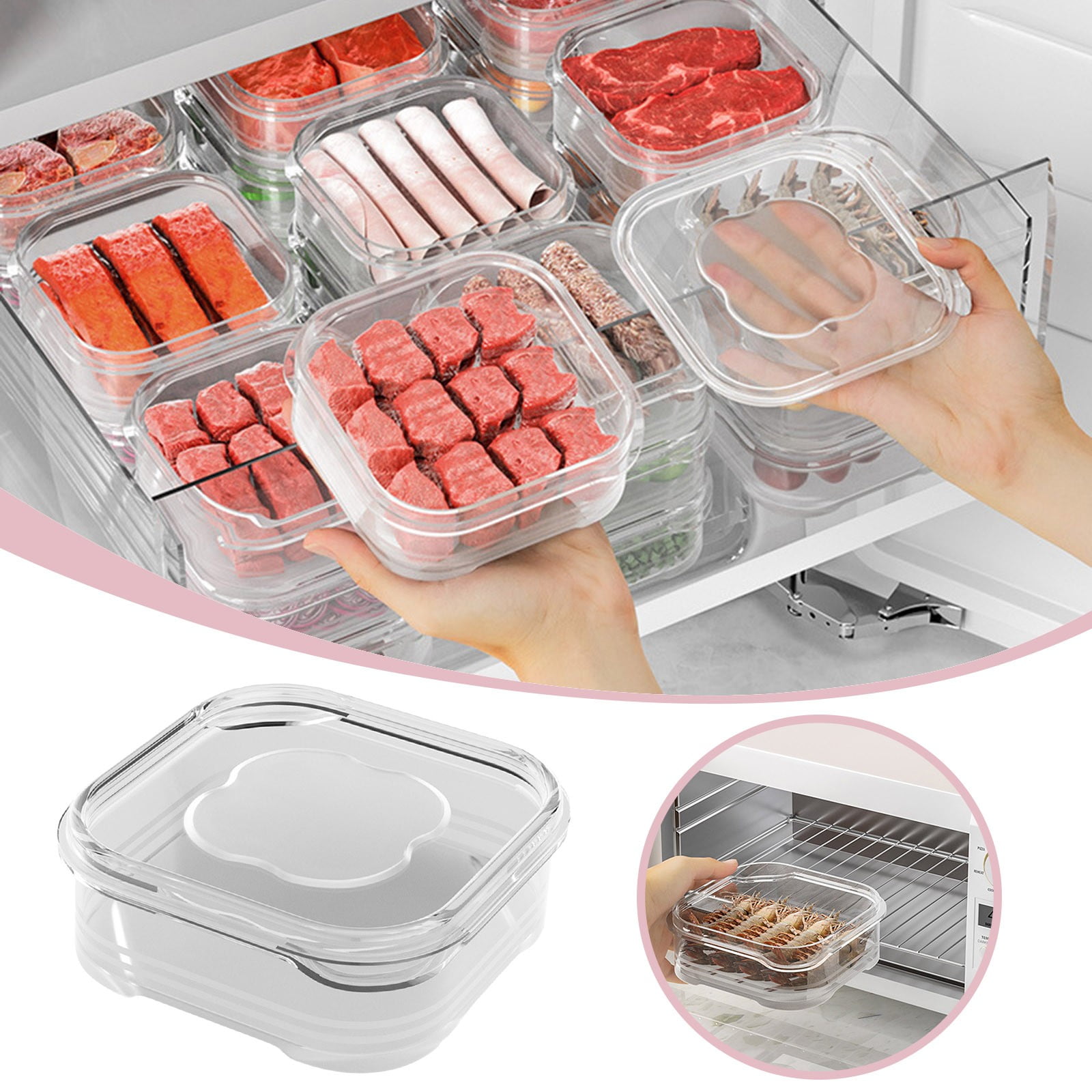 Click here for Riforla Refrigerator Meat Dividing Box Storage Box... prices