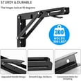 Folding Shelf Brackets, 10 Inch Heavy Duty Collapsible Shelf Bracket ...