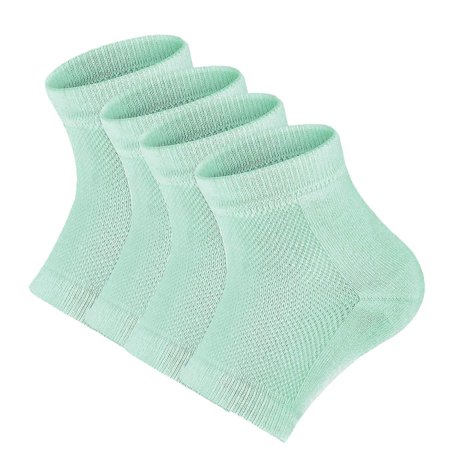 2 Pairs Foot Spa Moisturizing Gel Beauty Socks with Healing Gel (Green ...
