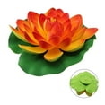 18Cm Eva Fish Tank Artificial Water Lily Pond Decor Floating Foam Lotus ...
