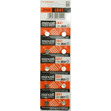 Maxell LR41 - 192 Alkaline Button Battery 1.5V - 10 Pack + 30% Off! - Walmart.com