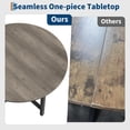 31.5-Inch Round Dining Table, Small Kitchen Table with Steel Frame and ...