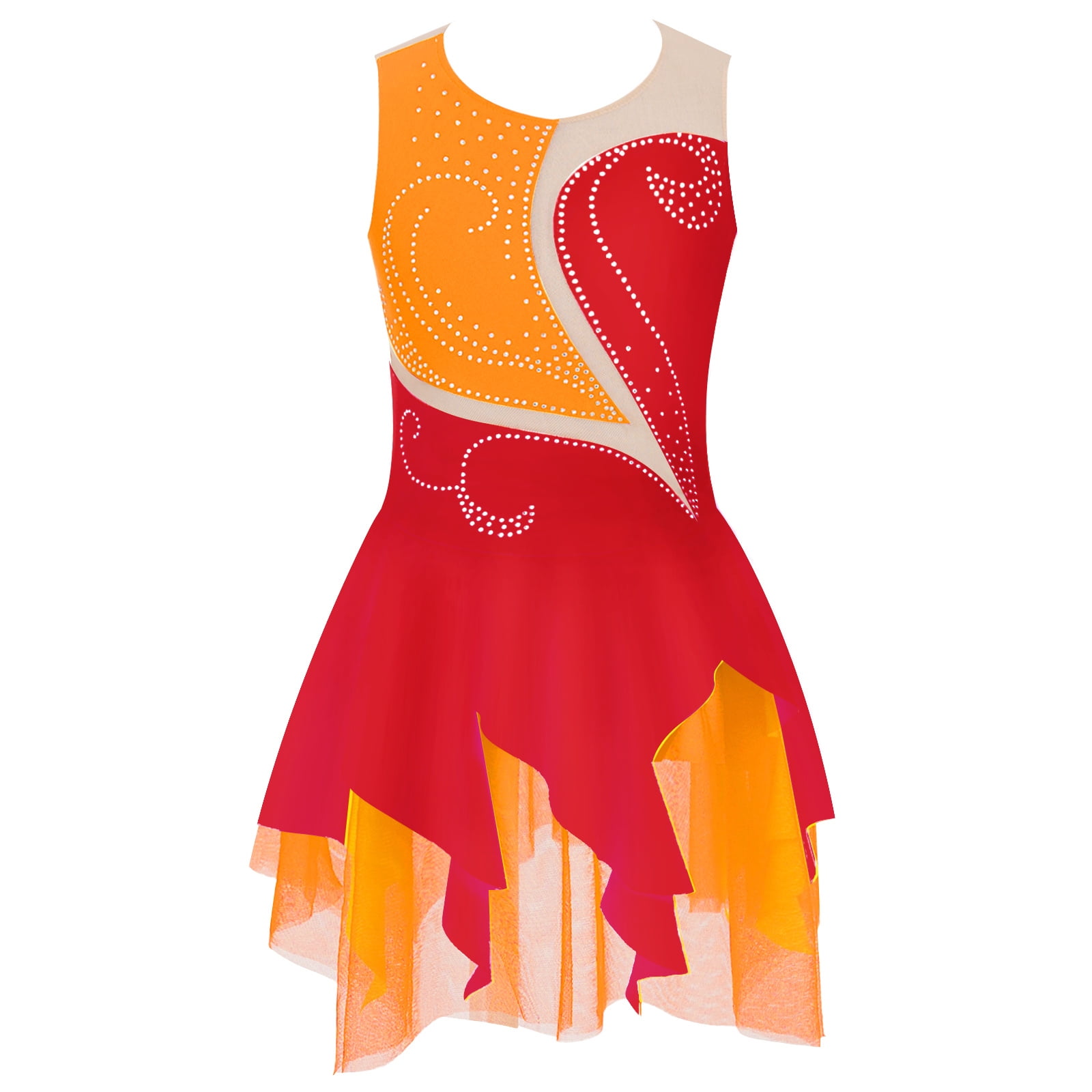 Click here for Linjinx Girls Sleeveless Figure Ice Skating Dress... prices