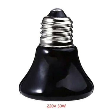 E27 25W 50W 75W 100W Heating Light Bulb Mini Infrared Ceramic Emitter ...