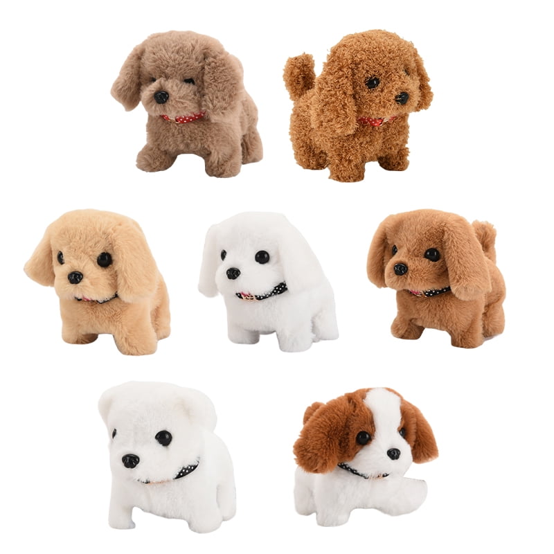 Electric Atuffed Dog Doll Toys Simulation Realistic Cartoon Plush Dog ...