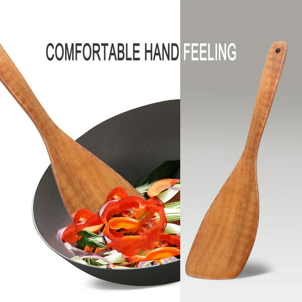 Unique Bargains 12.8 Inch Wood Turners Heat Resistant Non-Sticky Turner ...