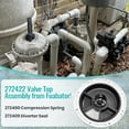 272422 Valve Top Assembly Replacement Compatible with 2-inch HiFlow Multiport Valve 261142 ...