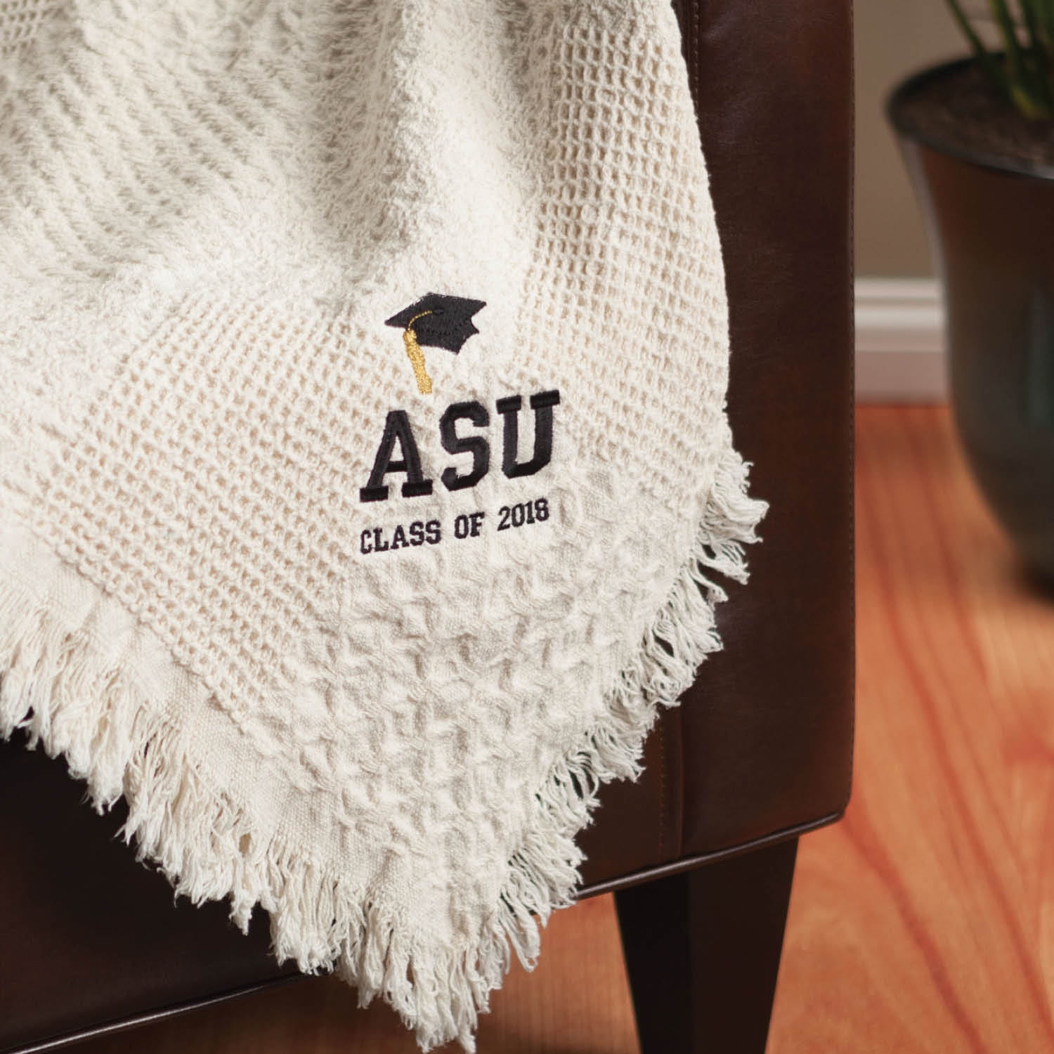 Personalized Embroidered Throw Blanket