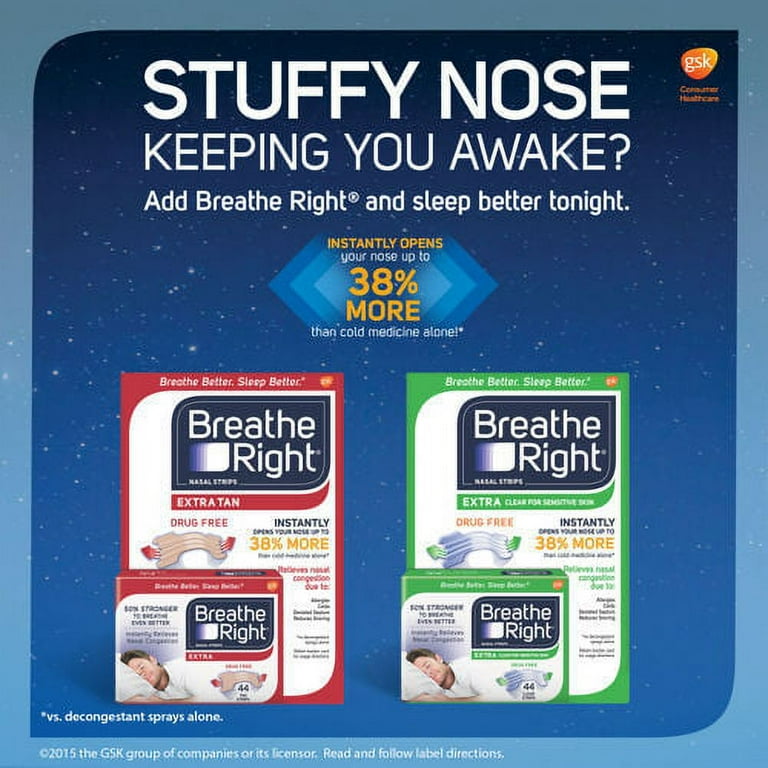 Breathe Right Nasal Strips Opens Your Nose For Better, 59% OFF