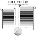Black Gray Garden Flag 12x18 Inch Gradient Stripe Minimalist Ombre ...