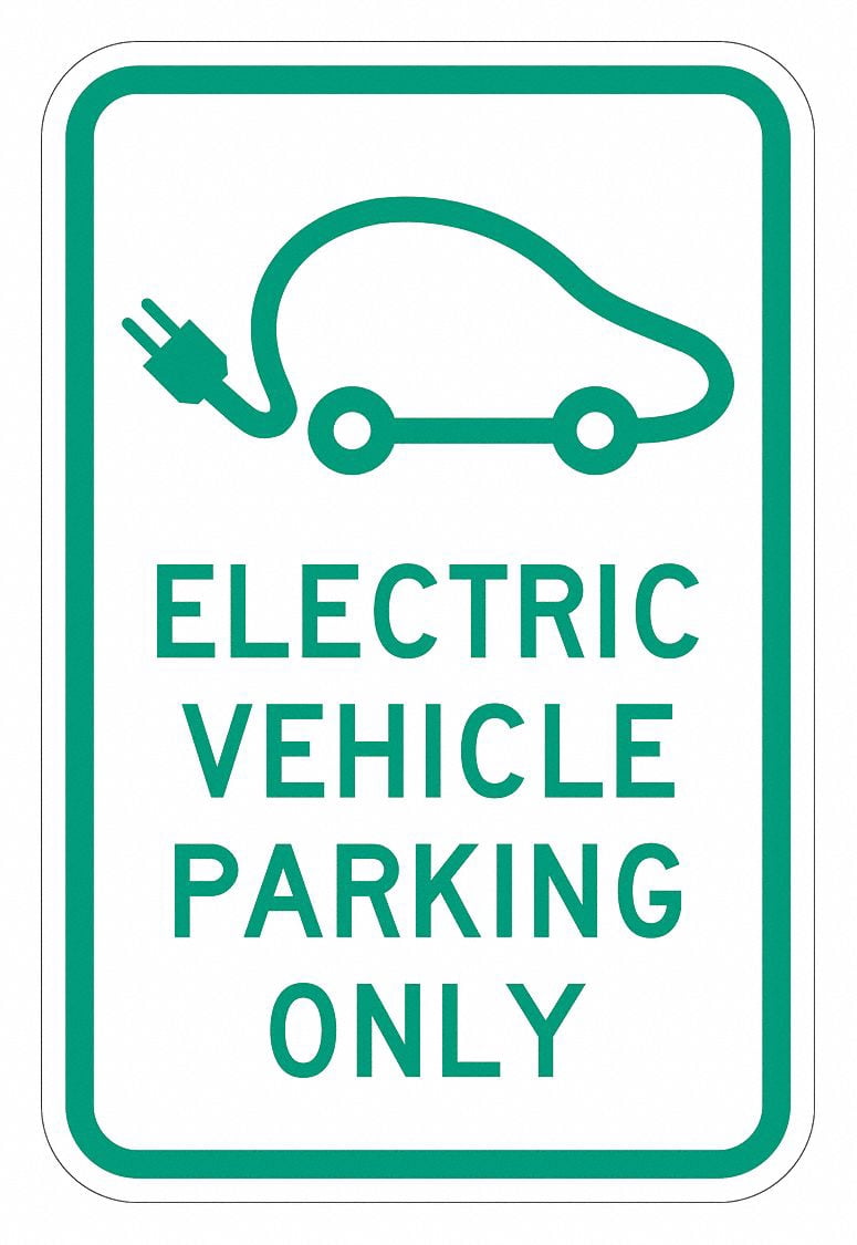 Lyle Electric Vehicle Parking Sign,18" x 12" T1-2399-HI_12x18 - Walmart.com