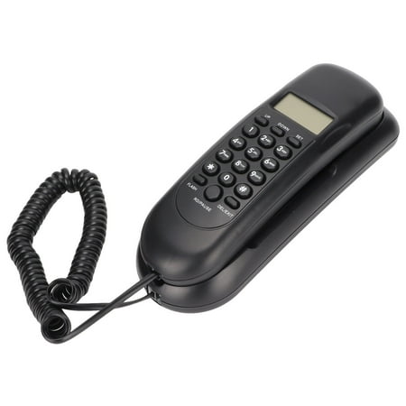 Landline Phone , Mine Protection Circuit Black Wall Mounted Landline ...