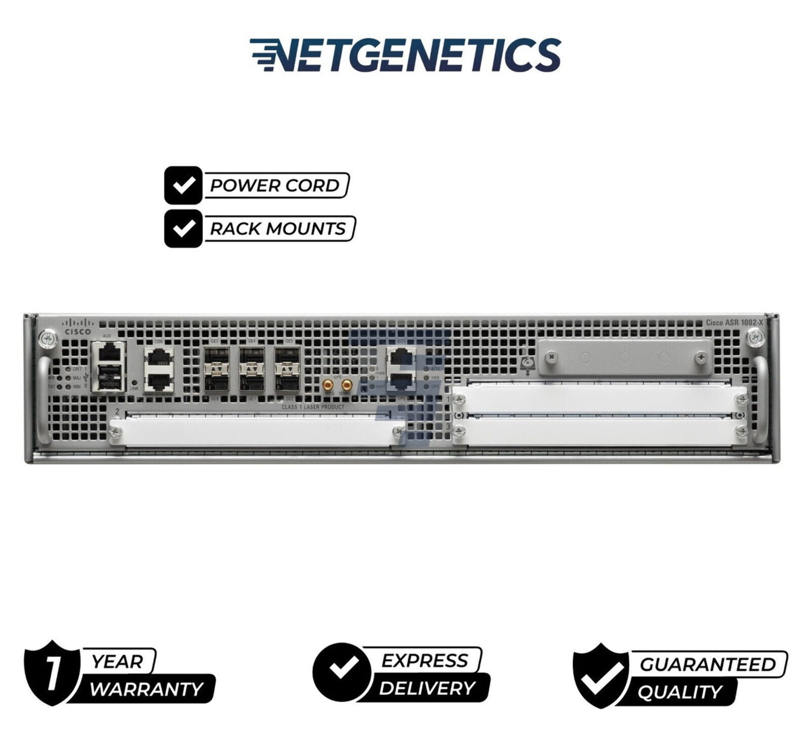 Cisco ASR1002- Aggregation Services Router- Dual AC / Rack Mounts ...
