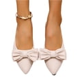 IEMIEMIEM Women's Bow Pointed Toe Flats 2026 Slingback Comfortable ...