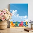 Beach Chairs Canvas Wall Art for Living Room, Summer Beach Ocean ...