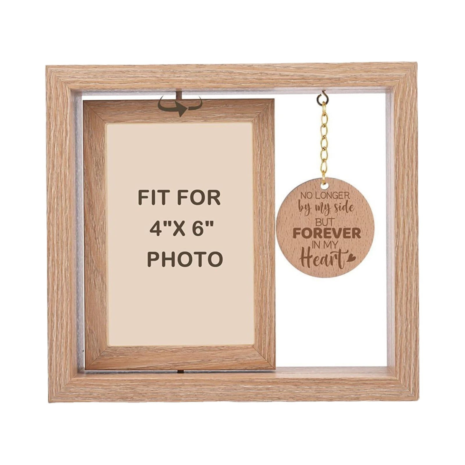 pdqouc Dog Memorial Gifts for Loss of Dog Rotating Wooden Picture Frame ...