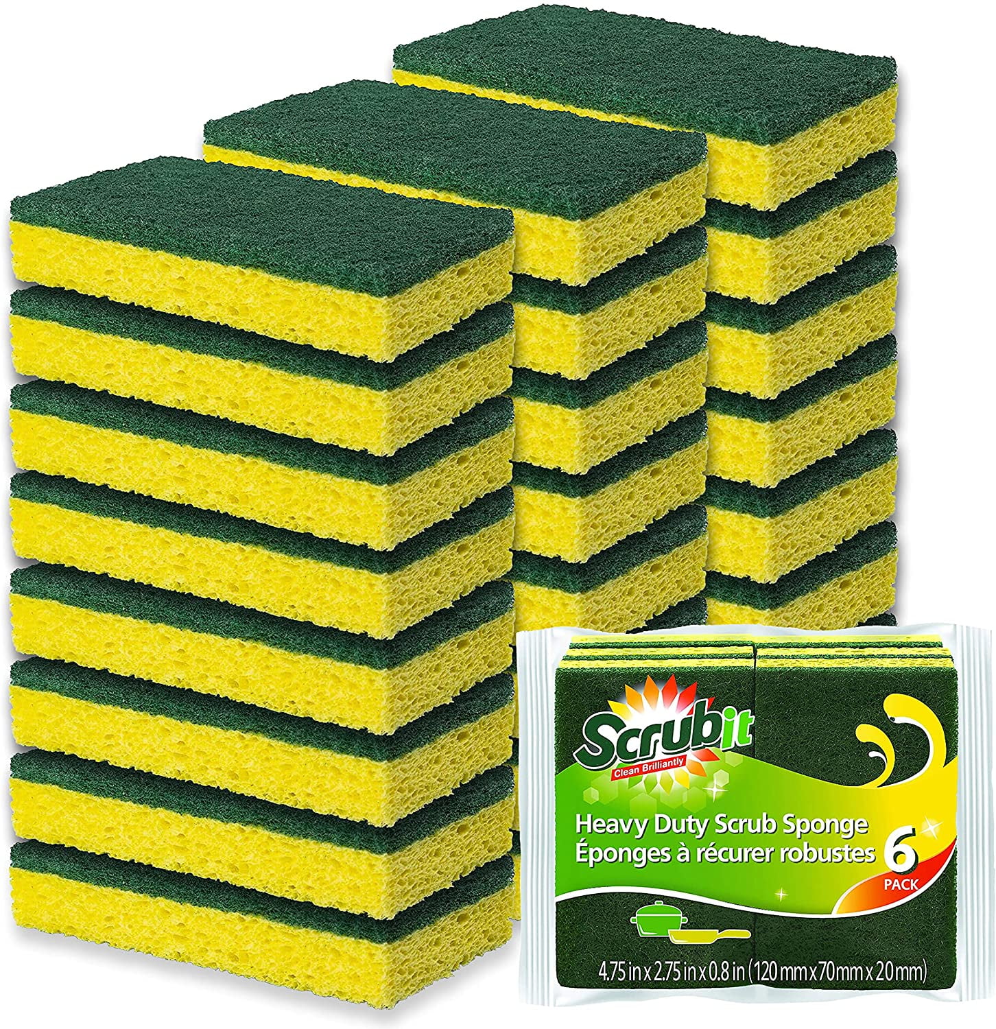 Cleaning Heavy Duty Scrub sponge by Scrub-it - Scrubbing Sponges Use ...