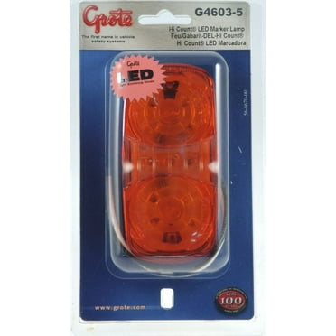 Grote 46803 - Clearance Marker Lamp, Yellow, Field Reseal Able ...