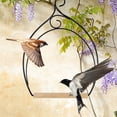 Set of 3 Hummingbird Swings, Rust Resistant Metal Frame, Wooden Dowel ...