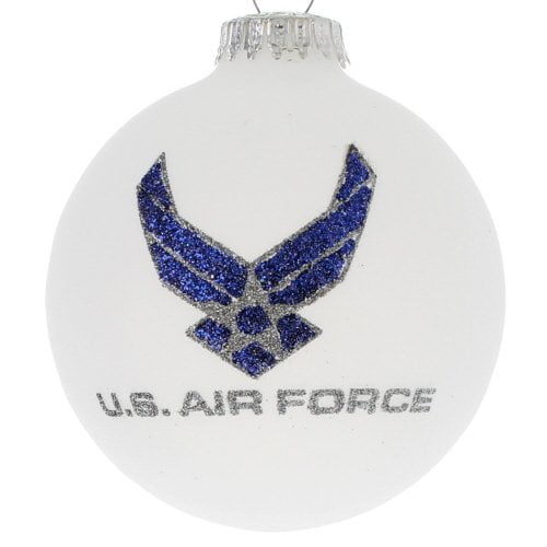 United States Air Force Christmas Glass Ornament Made in USA USAF ...