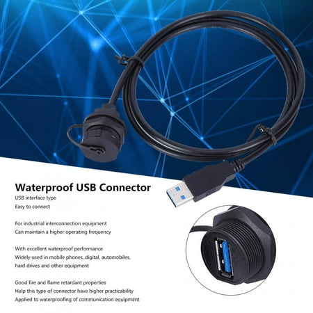 Loewten Waterproof USB Connector USB3.0 Female Male Meter Wire Plug ...