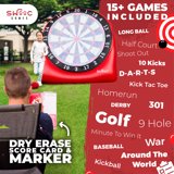 Premium Giant Kick Darts (Over 6 ft. Tall) with 15+ Games Included ...