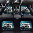 4pcs Cute Sloth Animal Print Car Floor Mats Set, Universal Anti-Slip ...