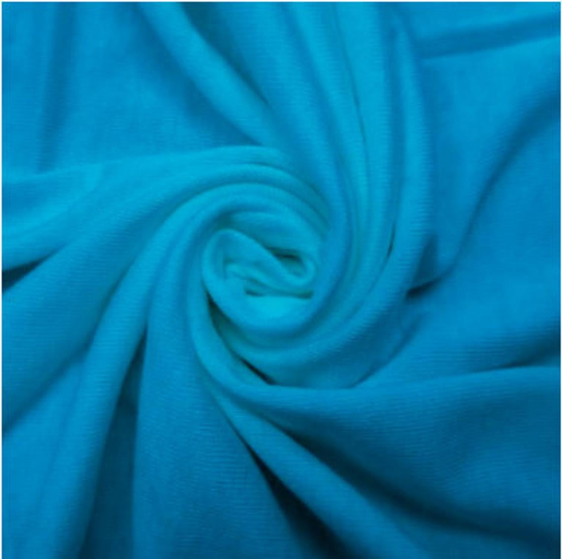 "FREE SHIPPING!!! SAMPLE SWATCH Turquoise Rayon Jersey Stretch Knit ...