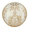 DAMASK 6.5" IVORY /GOLD CANAPE PLATE - Walmart.com