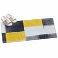 Abstract Black Yellow Graffiti Rectangle Area Rug 2x6ft,Living Room Rug ...
